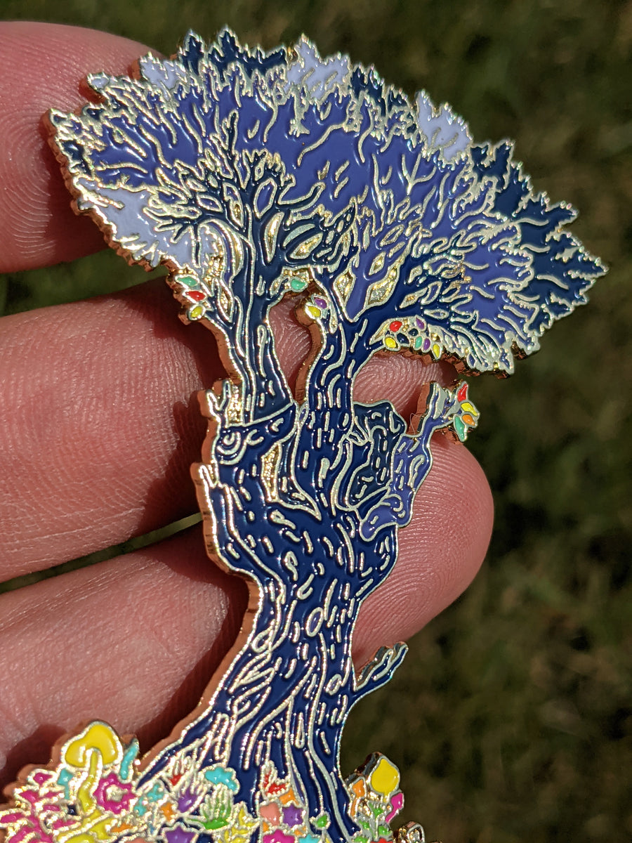 Golden Tree Enamel Pin - Edition of 100 – Official Emek Artman Merch