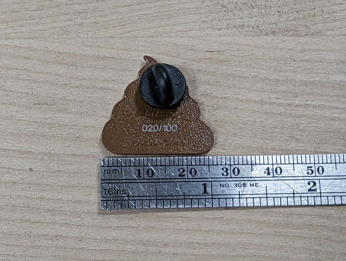 Poop for Brains Enamel Pin - Edition of 100 – Official Emek Artman Merch